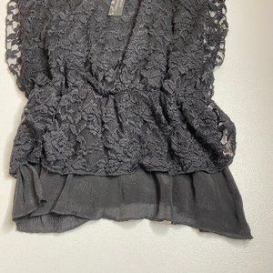 Poof! | Tops | New With Tags Poof Black Lace Top Size M | Poshmark